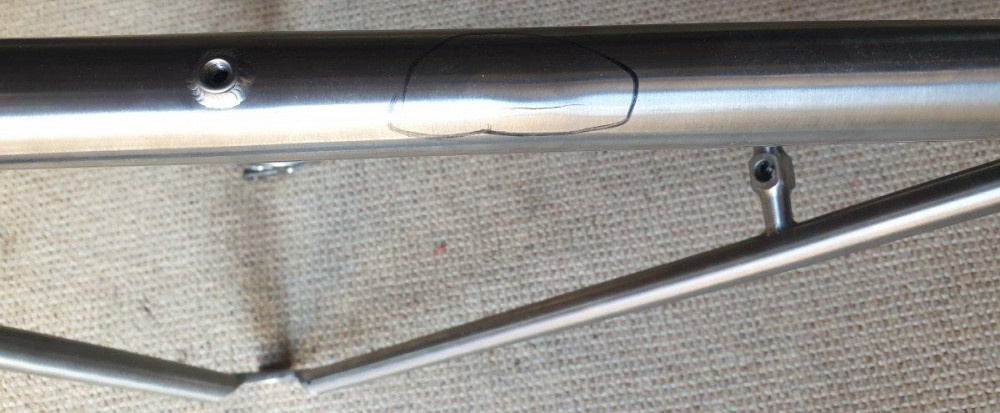 57cm Titanium Frame (small Crack) | Bike Hub