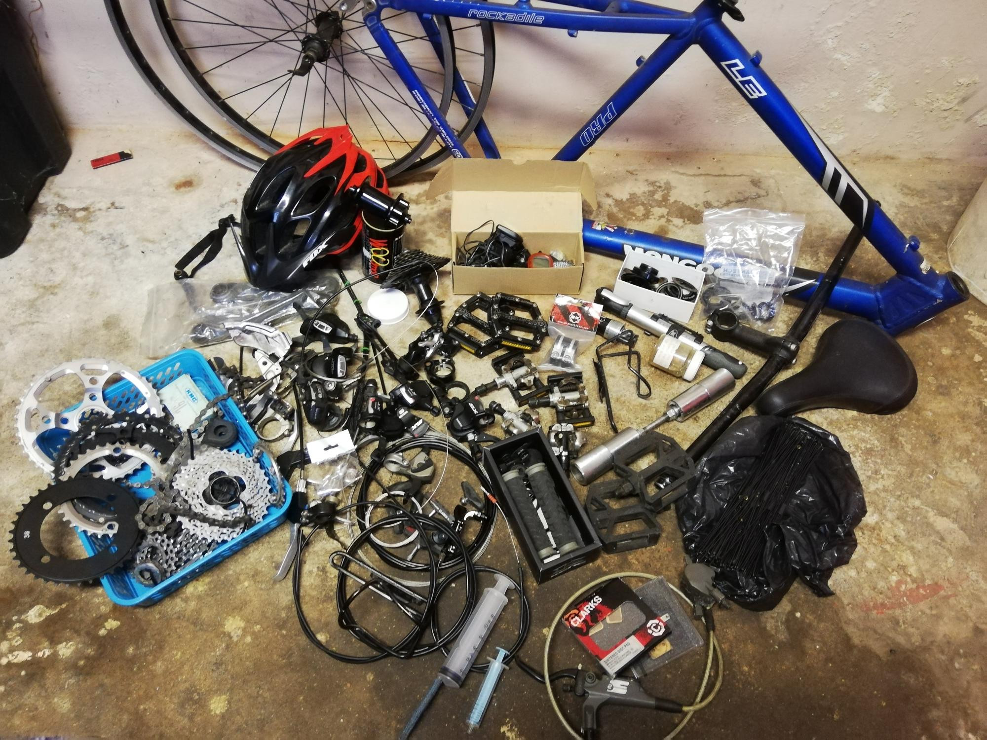 Cleaning out, Pile of stuff | Vintage Components | Bike Hub