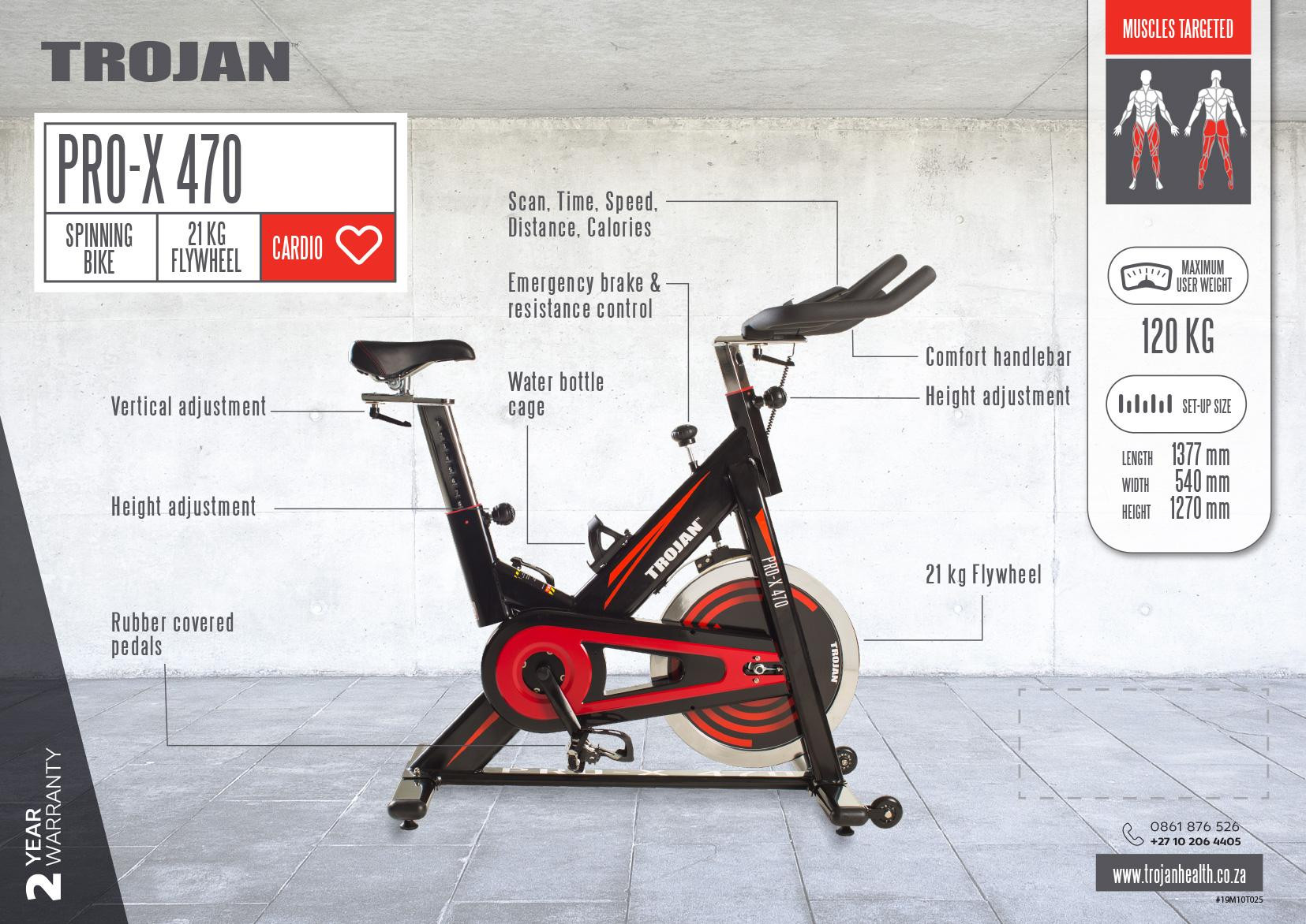 Trojan Pro X-470 spin bike | Indoor Trainers & Accessories | Bike Hub