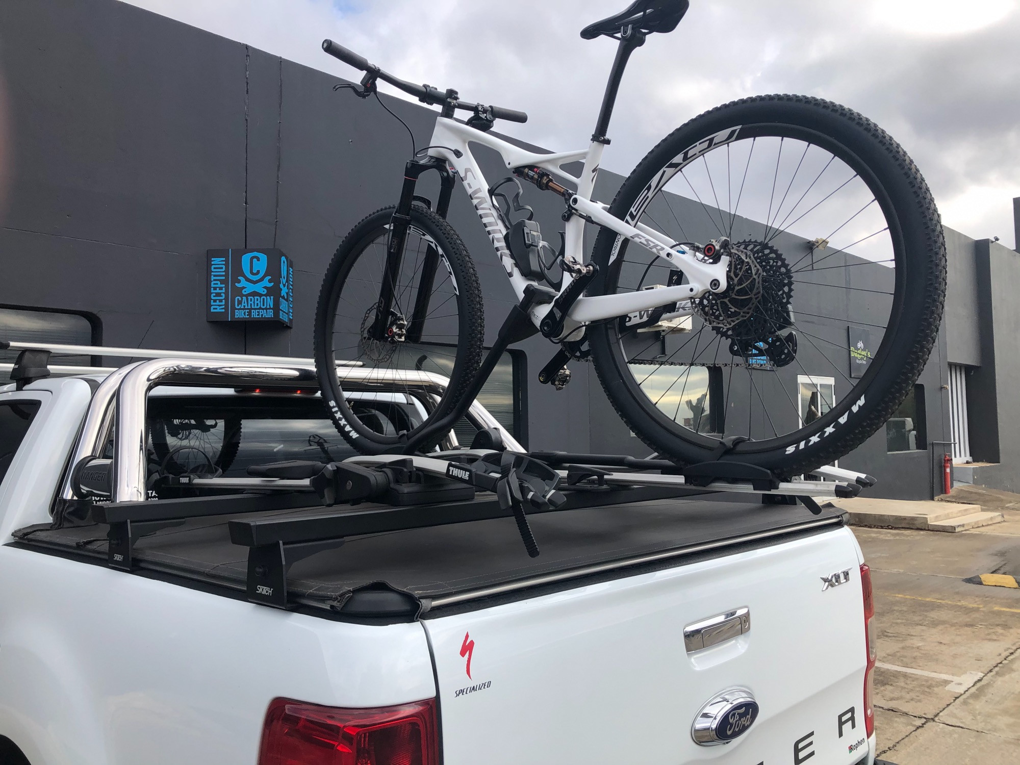 Bike rack for bakkie store