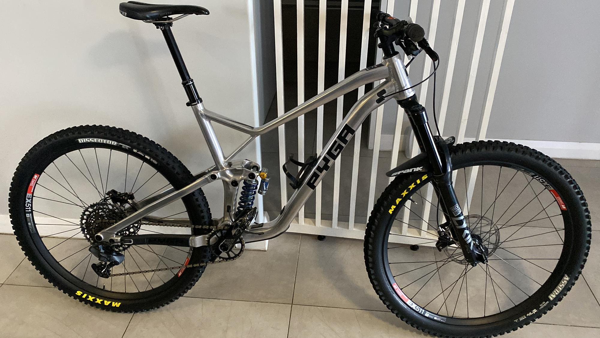 Pyga Slakline Raw Aluminium 2021 | Dual Suspension Mountain Bikes ...