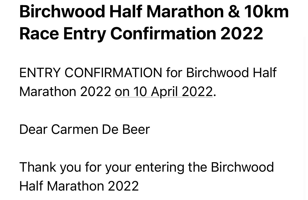 Birchwood Half Marathon Entry | Event Entries | Bike Hub