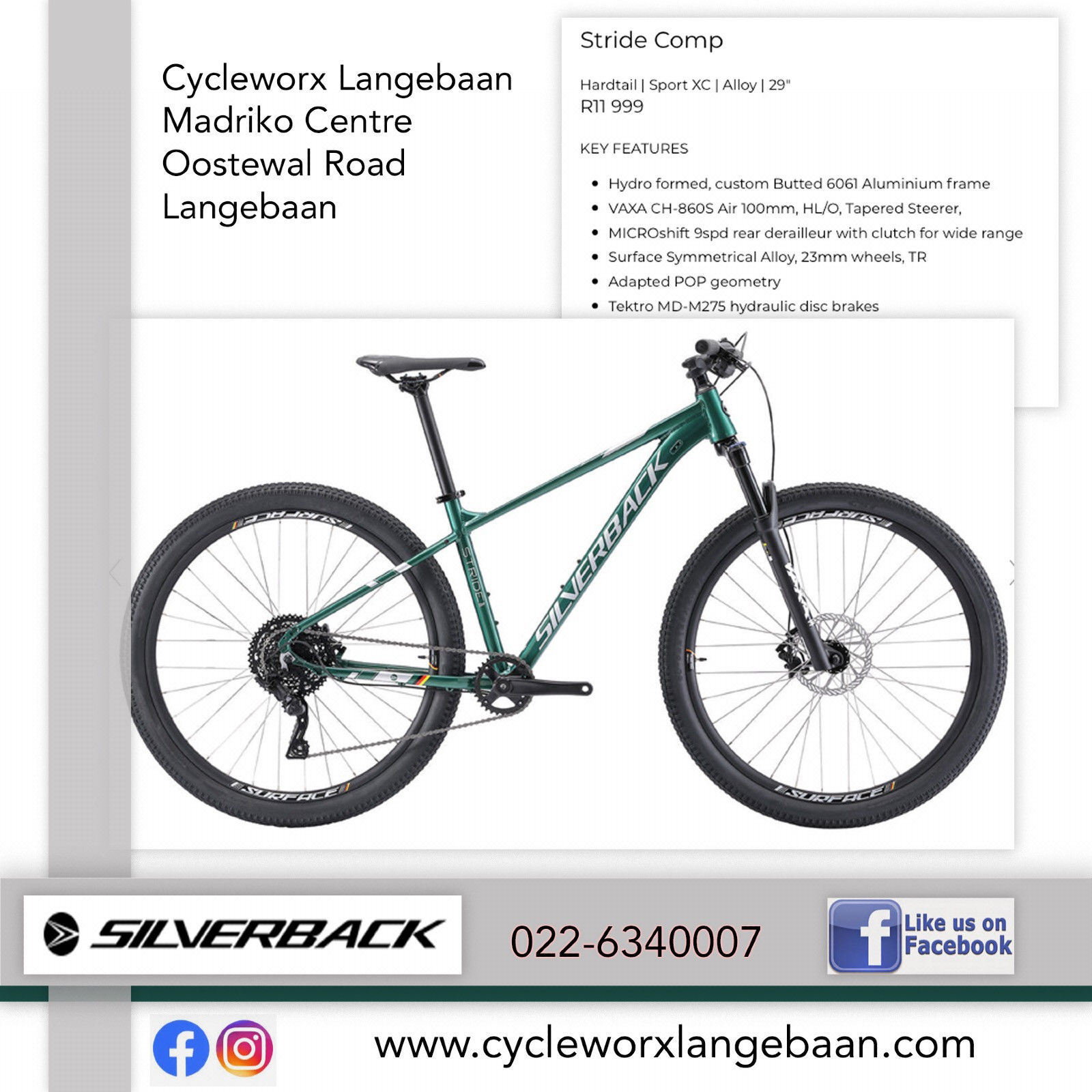 Silverback Stride Comp | Hardtail Mountain Bikes | Bike Hub