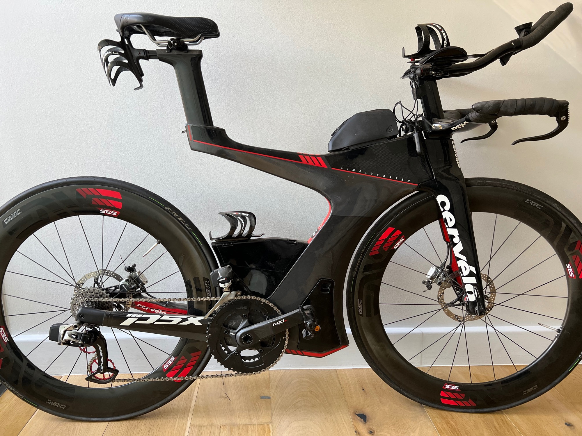 Cervelo P5 TT power meter enve wheels Shram etap | Triathlon & Time ...