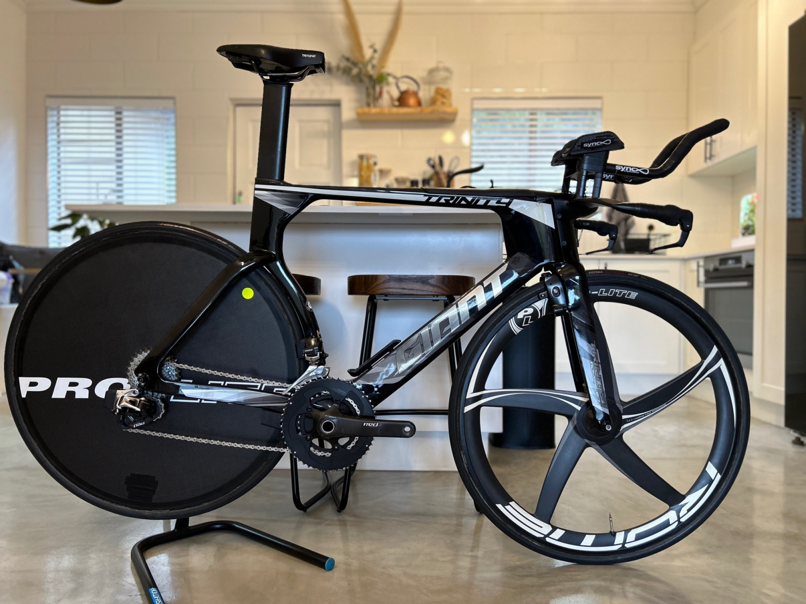 Pro Bike: Tom Davis Giant Trinity Advanced Pro Bike Gear TRI247 ...