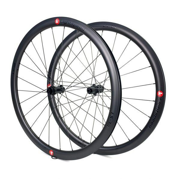 Lightspeed 38mm Carbon Clincher Disc brake | Road Bike Wheels | Bike Hub
