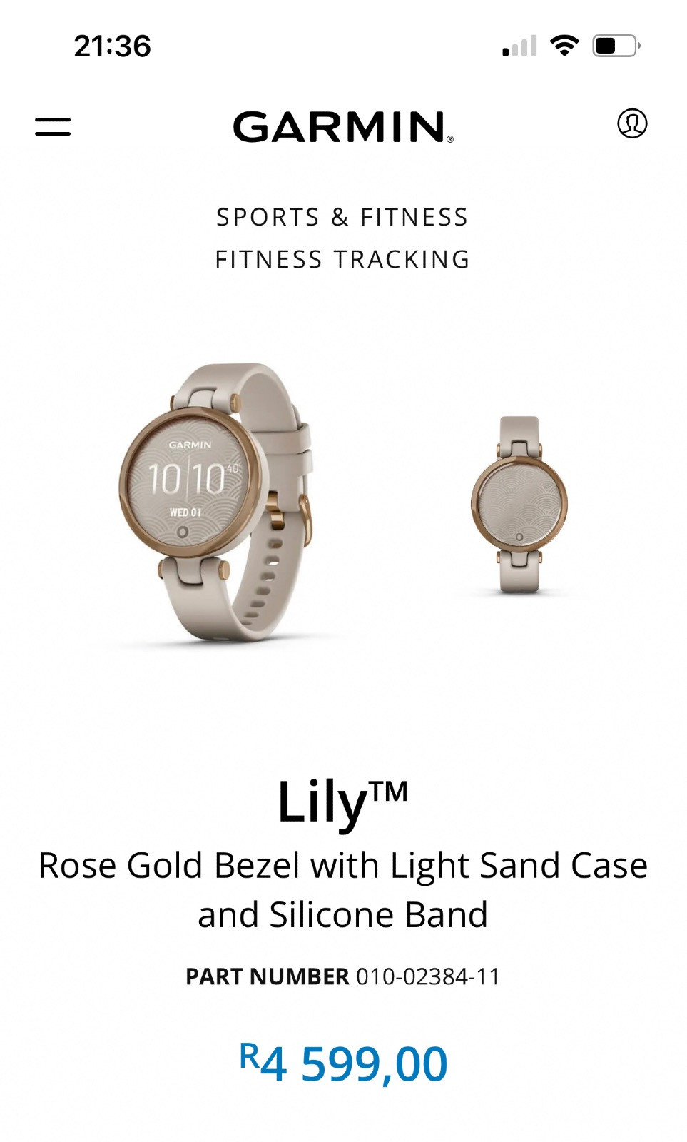 Garmin Lily smart watch | Bike Hub