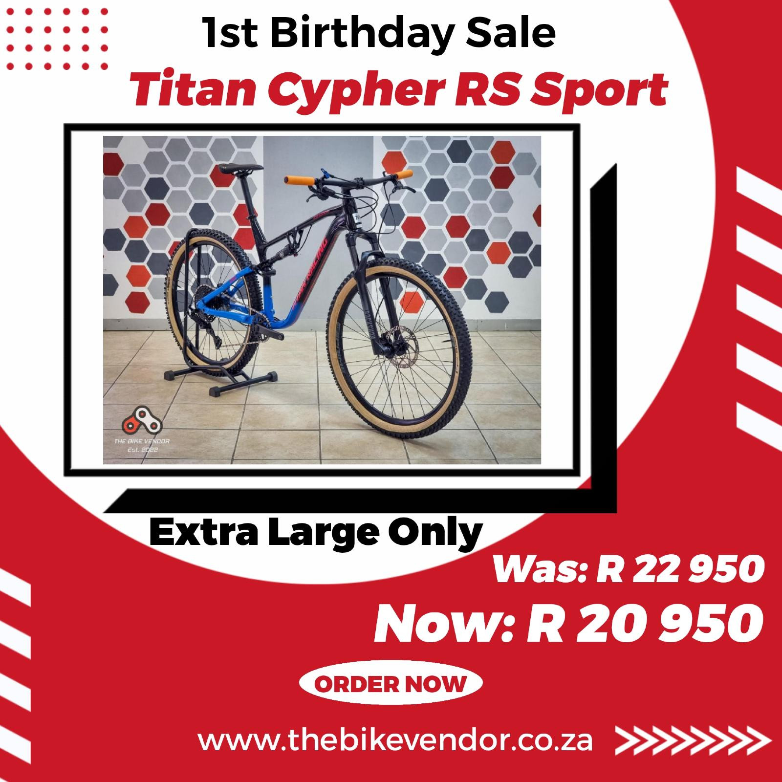 Titan Cypher RS Sport - Rockshox - 1 x 10 | Dual Suspension Mountain ...