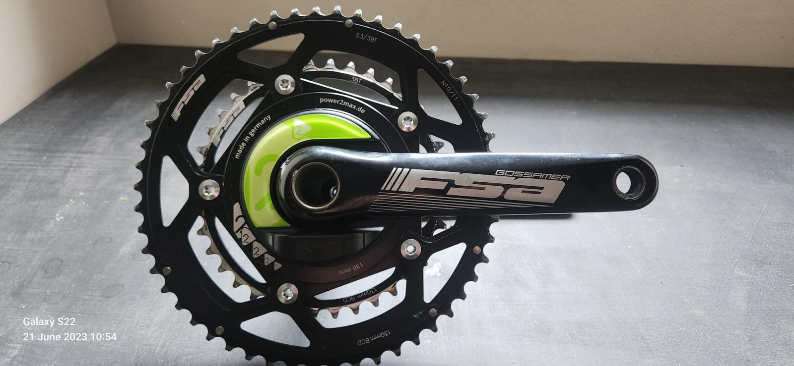 Power2max Gen 2 powermeter on FSA road crank | Power Meters | Bike Hub