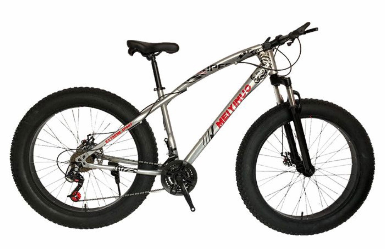 Adult Mountain Bike, 26 Inch (Grey) | Hardtail Mountain Bikes | Bike Hub