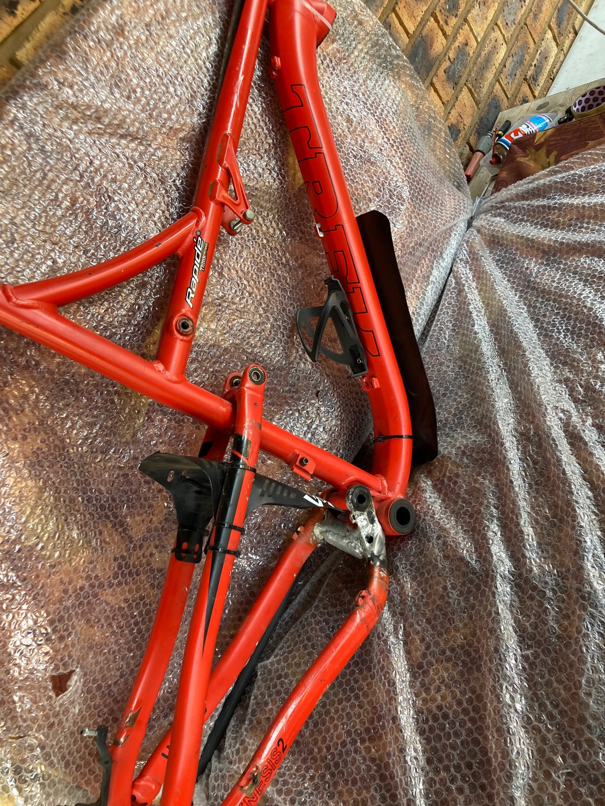 Trek dual sus frame - XL - repaired | Dual Suspension Mountain Bike ...