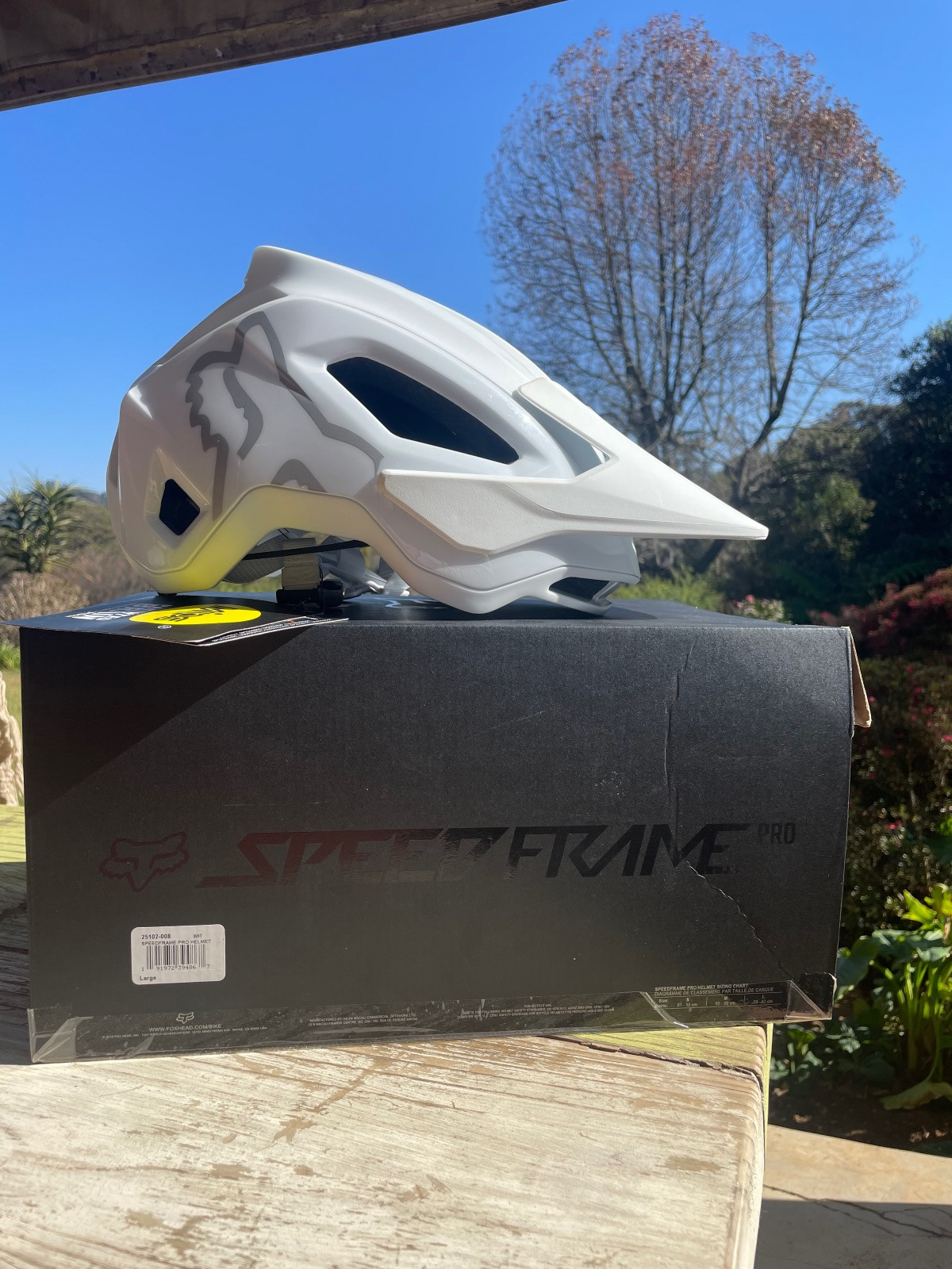 Fox Speedframe pro white Mtb helmet | Helmets | Bike Hub