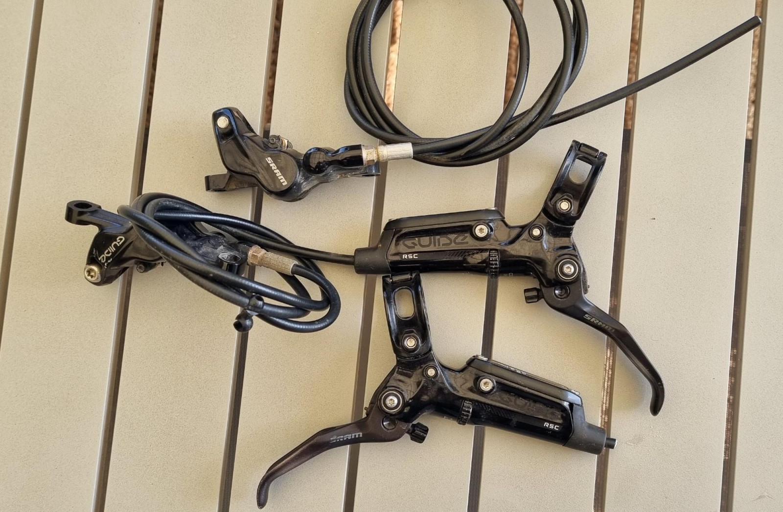 Sram GUIDE RSC 4 piston Brakes - COMPLETE SET | Mountain Bike Brakes ...