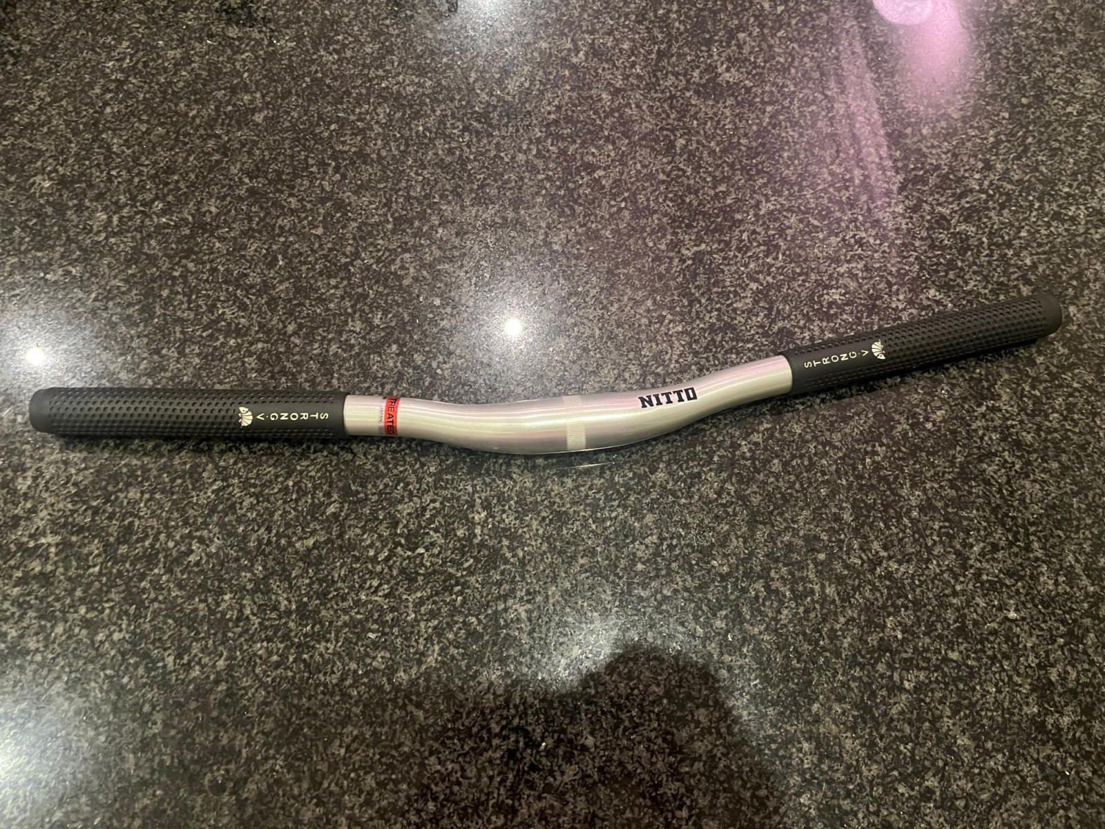 Nitto For Shred SSB risers with Strong V Grips | Handlebars | Bike Hub