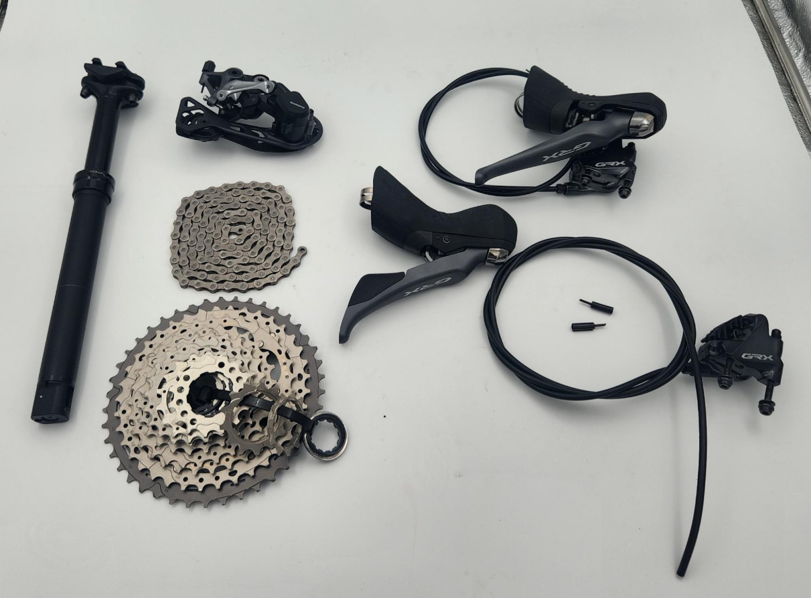Brand new GRX 1 x 11 + gravel dropper post | Complete Groupsets | Bike Hub