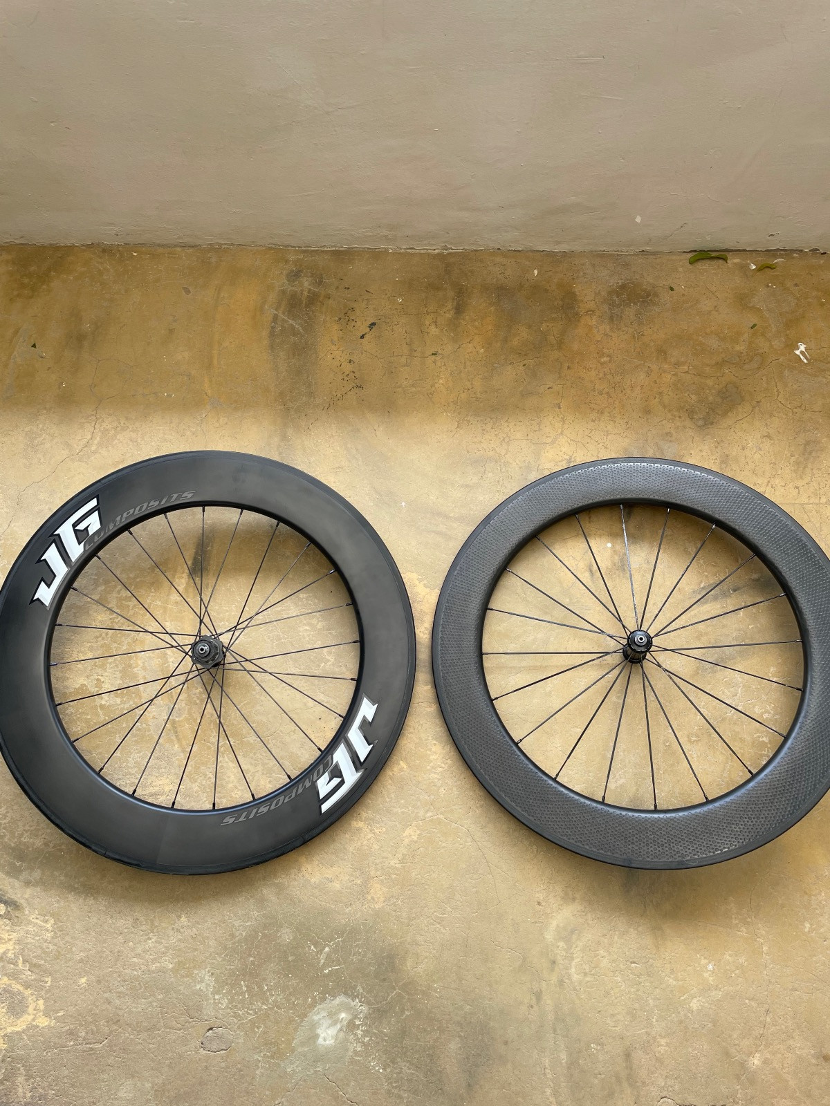 JG Composits 90mm front and 80mm rear (Clinchers) | Road Bike Rims ...