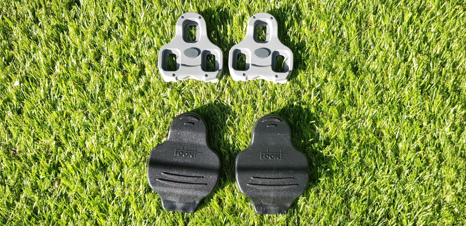 New Look Grey Cleats with Look Cleat Covers | Pedals | Bike Hub