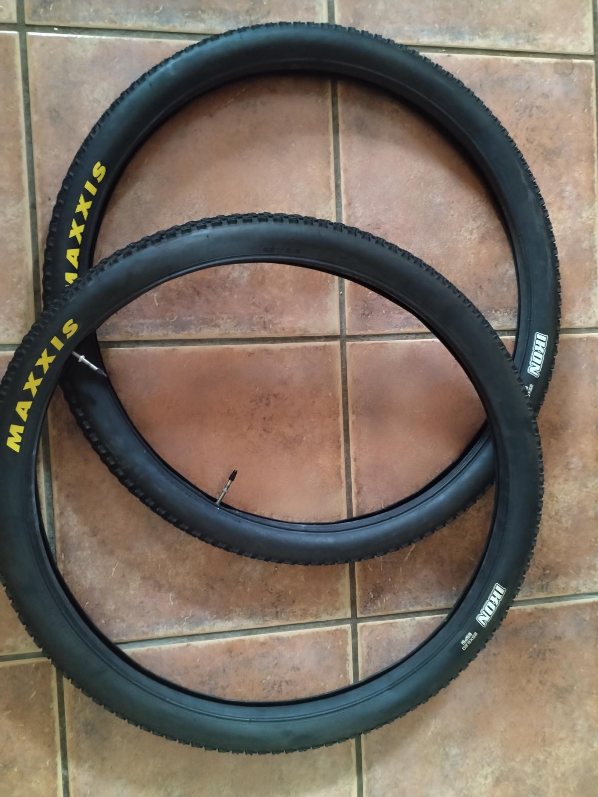 2x Brand New Maxxis Ikon tyres with Maxxis tubes | Mountain Bike Tyres ...