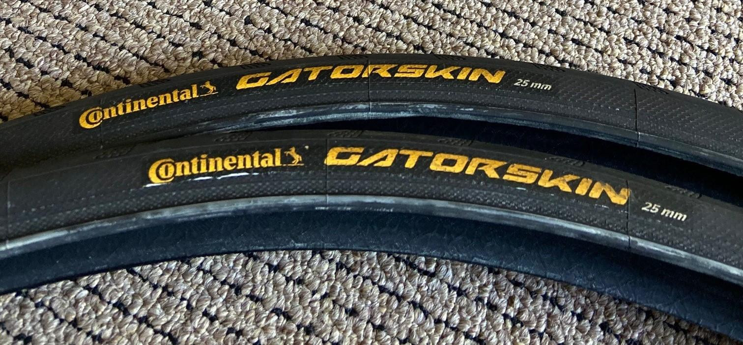 EXCELLENT CONDITION CONTINENTAL GATORSKINS. 25MM | Road Bike Tyres ...