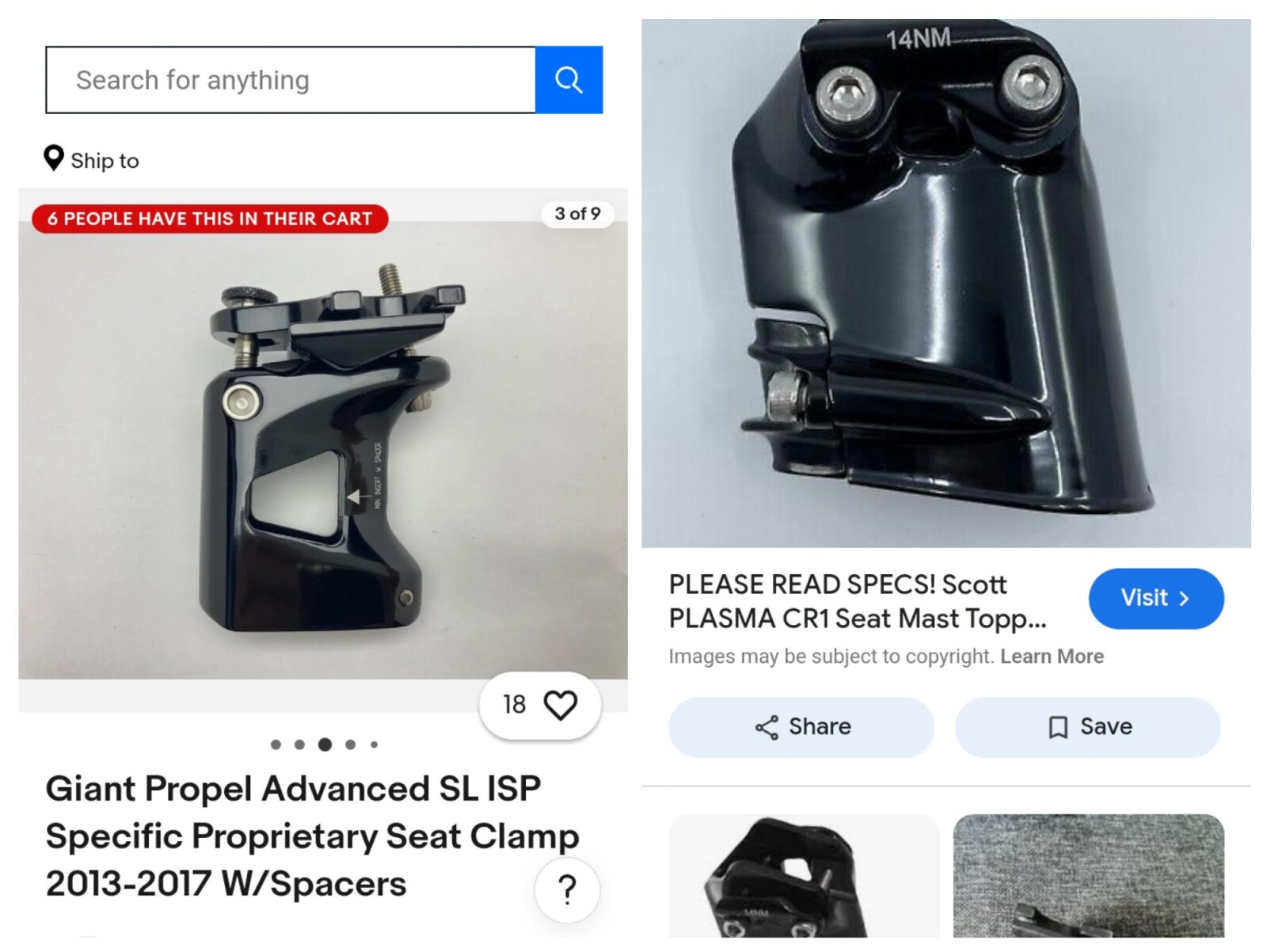 ISP seat mast toppers-Updated ad!! | Seat Posts | Bike Hub