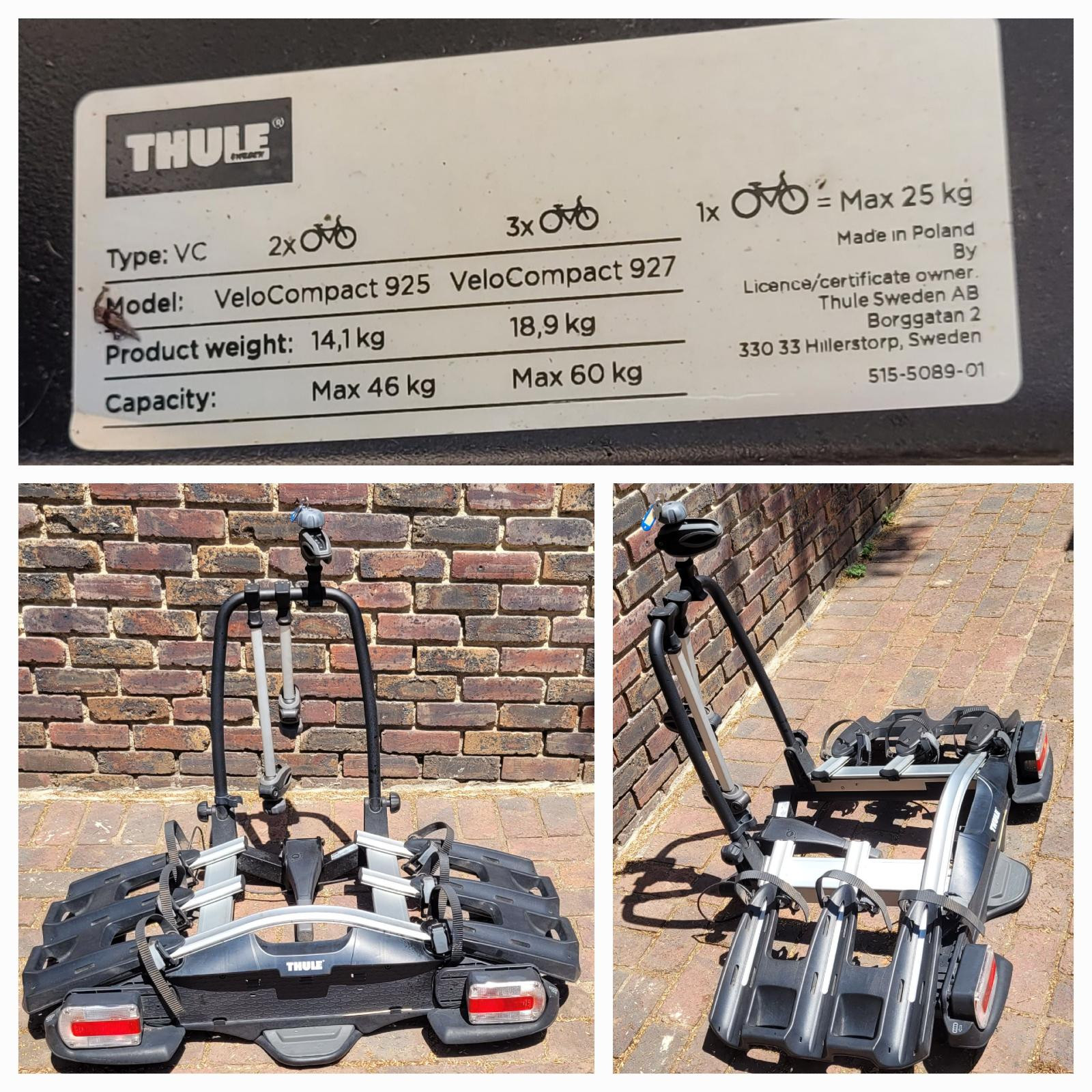 Thule VeloCompact 927 | Bike Racks | Bike Hub