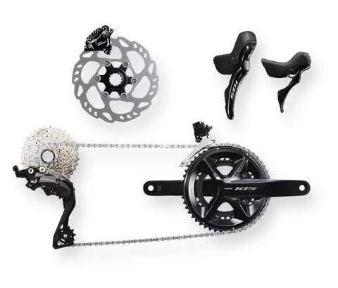 Shimano 105 2x12 Disc Groupset For Sale! | Complete Groupsets | Bike Hub