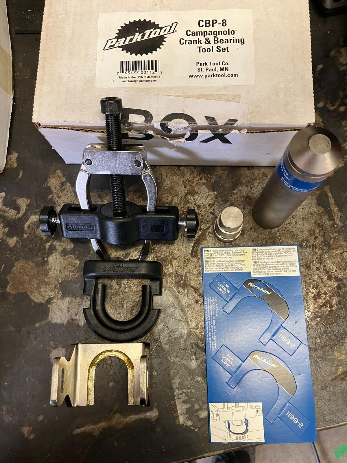 PARK TOOL CBP-8 - Campy Crank & Bearing Tool Set | Workshop Tools ...