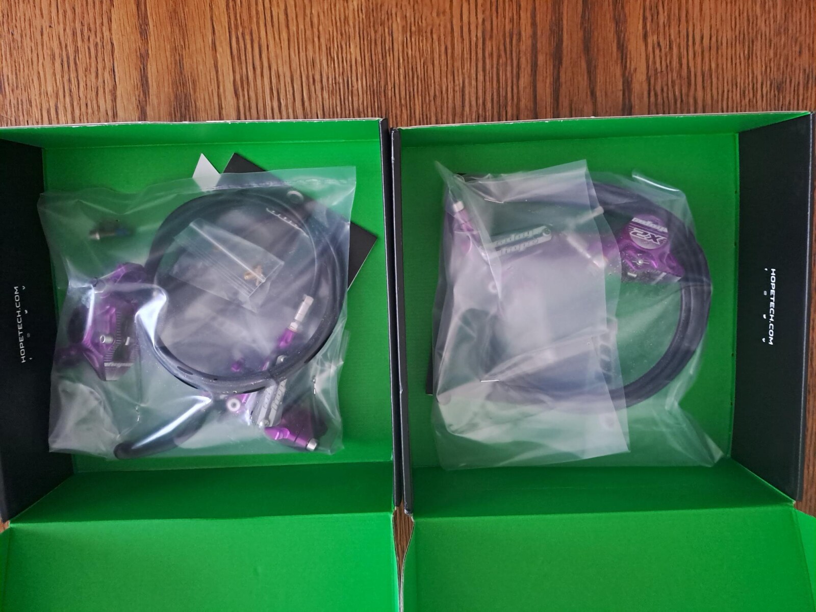 Hope tech3 x2 purple brake set | Mountain Bike Brakes | Bike Hub