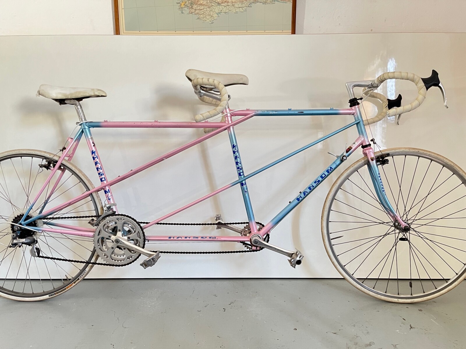 Hansom 525 Blue and Pink Tandem - 58 x 54 | Tandem Road Bikes | Bike Hub