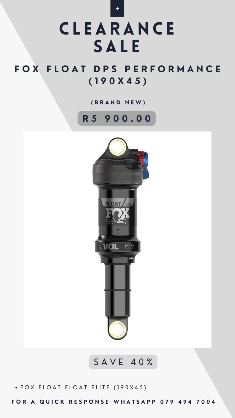 FOX FLOAT DPS Performance (190x45) *Brand New | Rear Shocks | Bike Hub