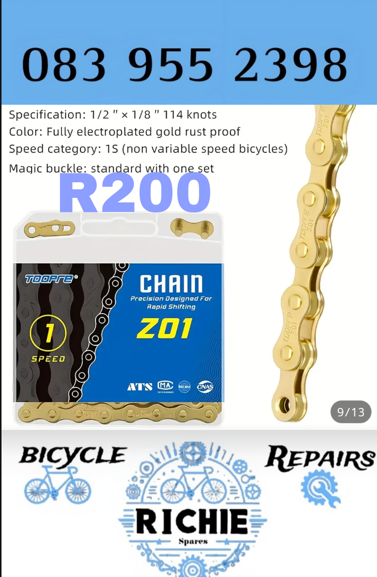 Fixie/Single Speed Chain Gold | Chains | Bike Hub
