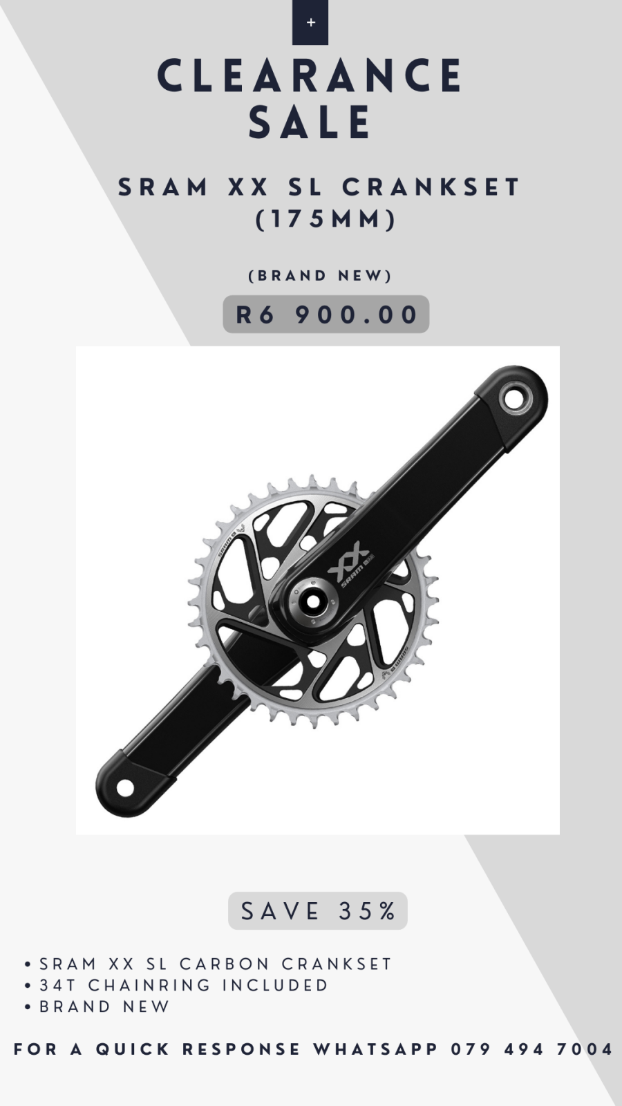 SRAM XX SL Crankset DUB (175mm) *Brand new | Cranksets | Bike Hub