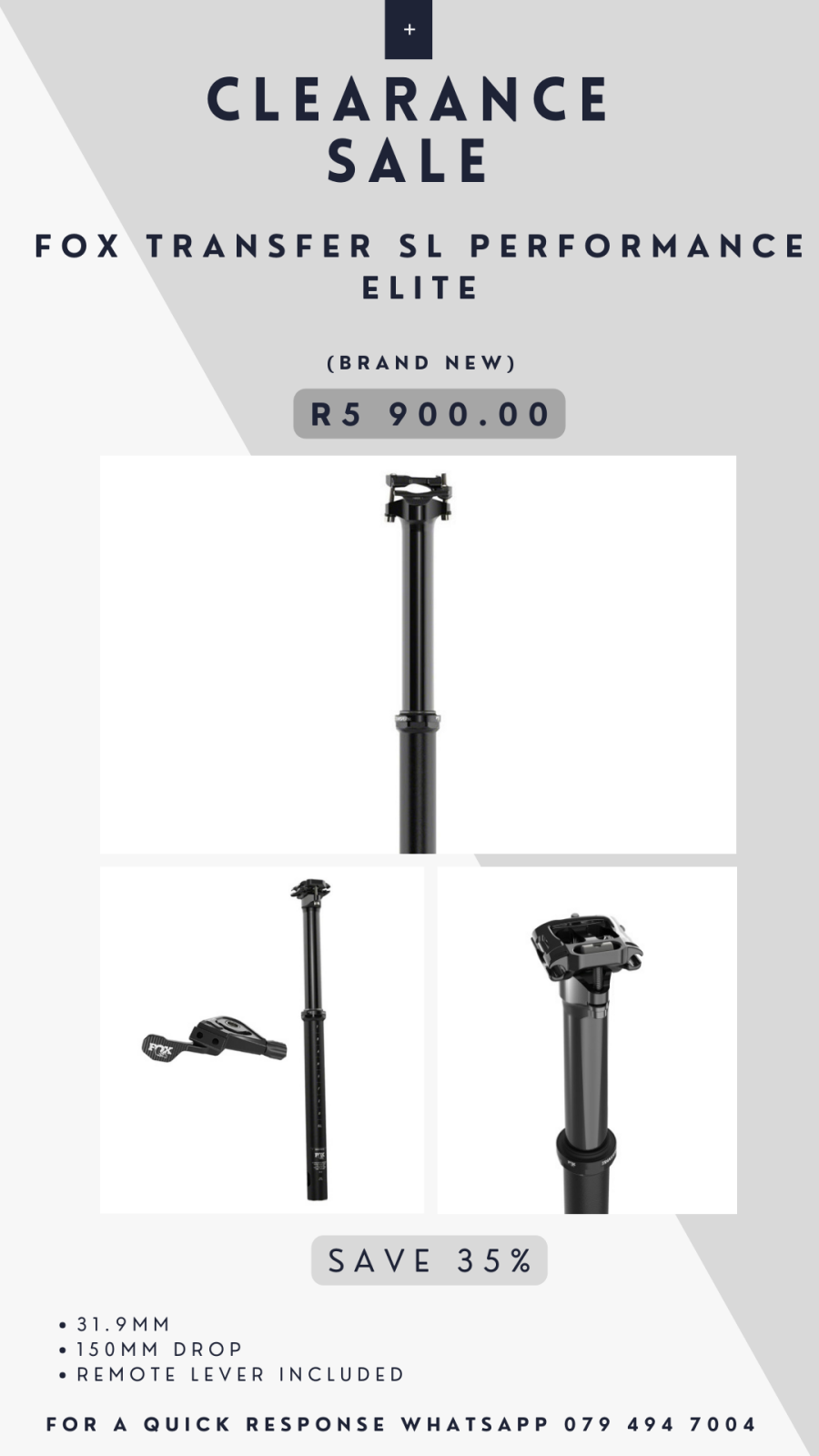 Fox Transfer SL Dropper Post *Brand New | Dropper Seat Posts | Bike Hub