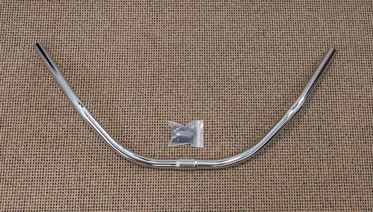 Chrome Cruiser Handlebars with 31.8mm Adaptor | Handlebars | Bike Hub