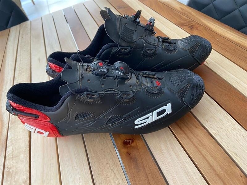 SIDI TIGER II MATT BLACK SRS CARBON UK9.0 | Shoes | Bike Hub