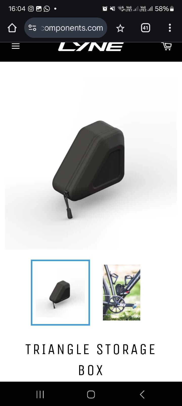 Holy Rail Triangle Box (New) | Saddle Bags & On-bike Storage | Bike Hub