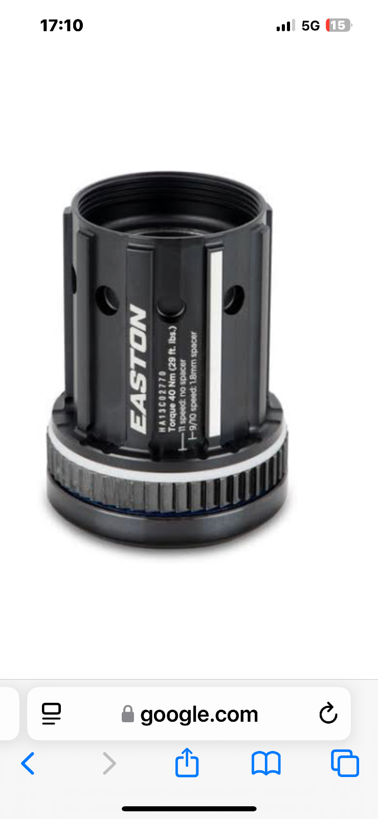Easton Echo free body for Shimano | Road Bike Hubs | Bike Hub