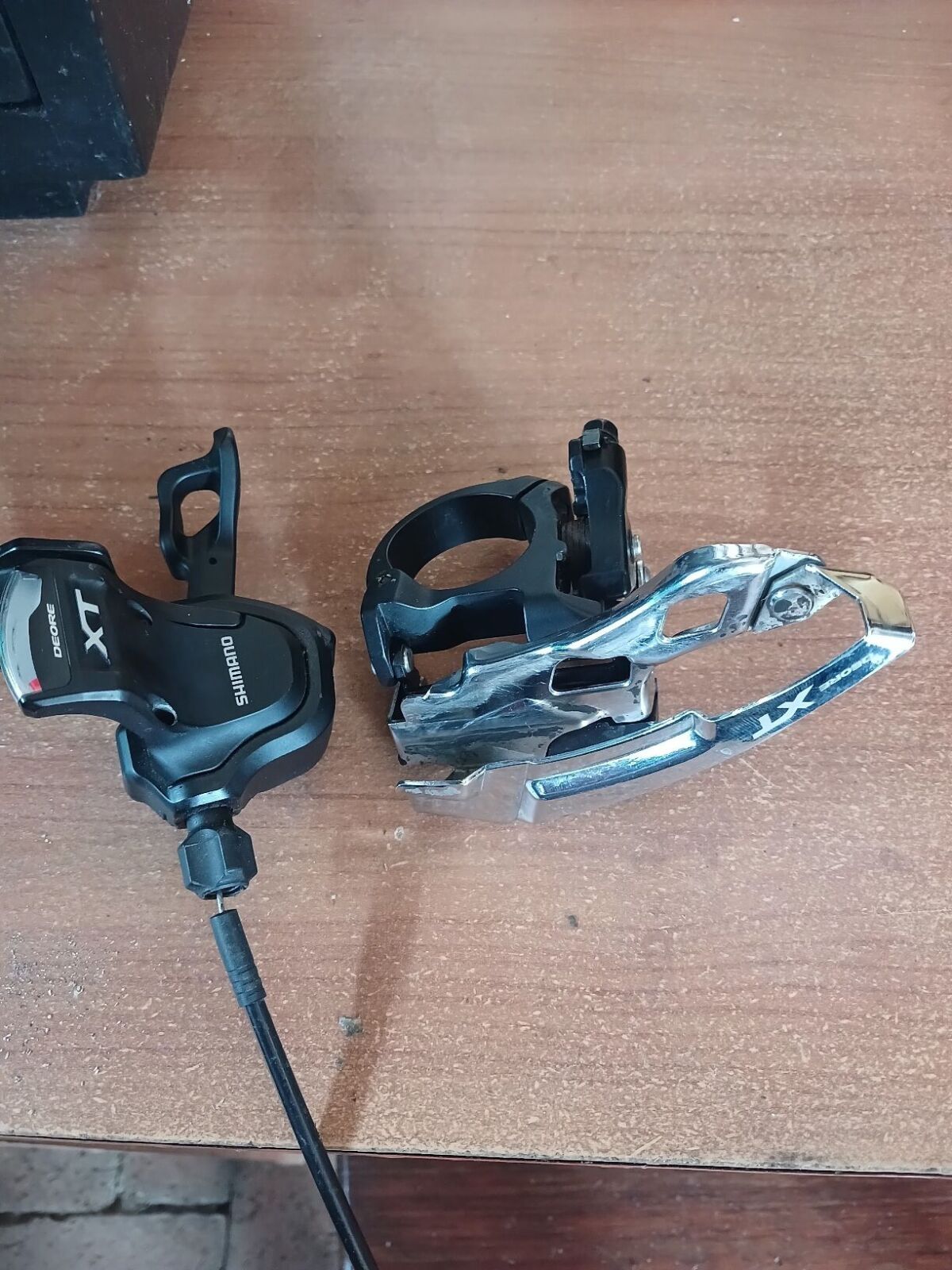 Shimano XT front deraileur, shifter and chainrings | Front Derailleurs ...