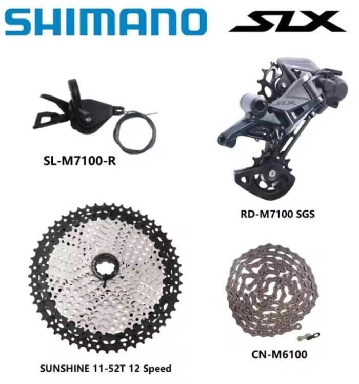 SHIMANO SLX M7100 1x12 Speed Groupset | Complete Groupsets | Bike Hub