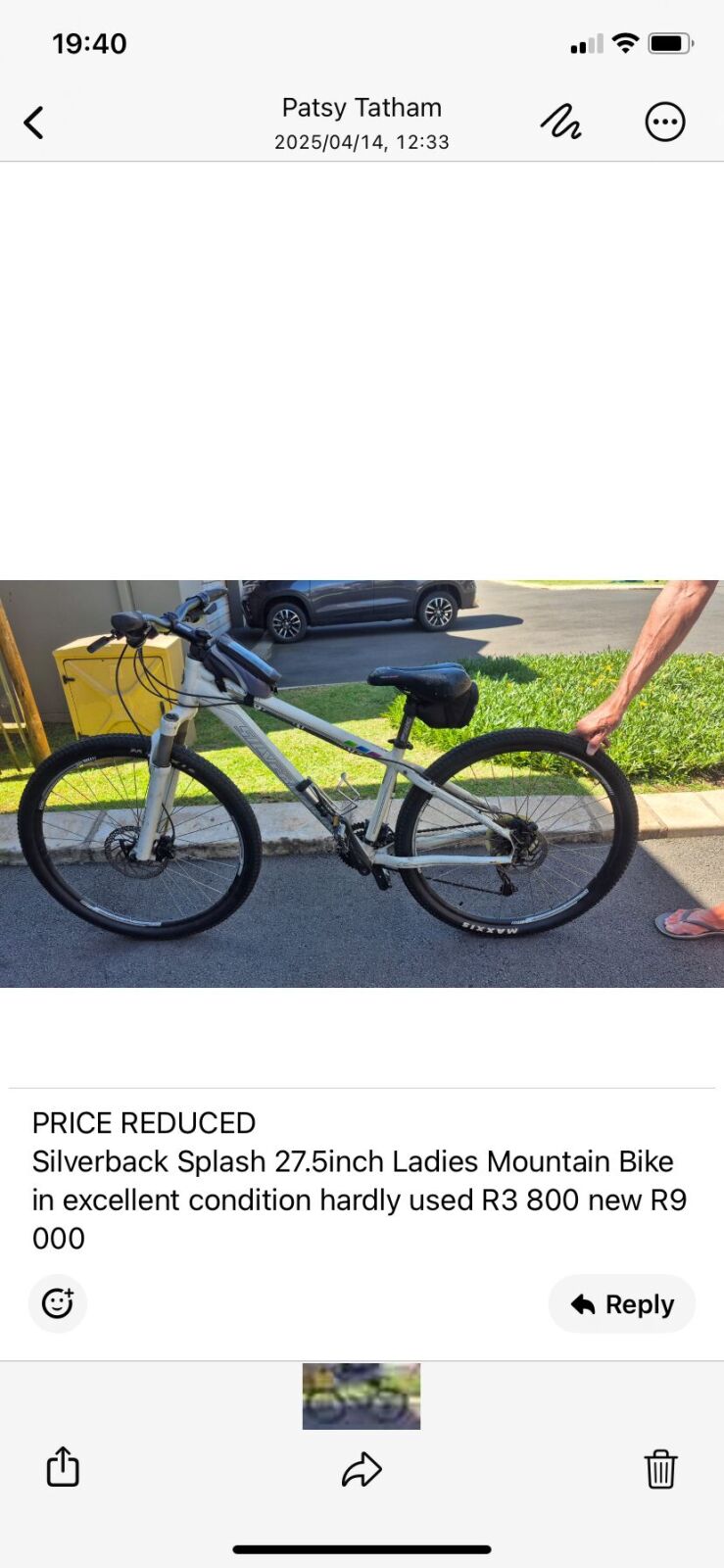 Ladies Silverback mountain bike for sale | Hardtail Mountain Bikes ...