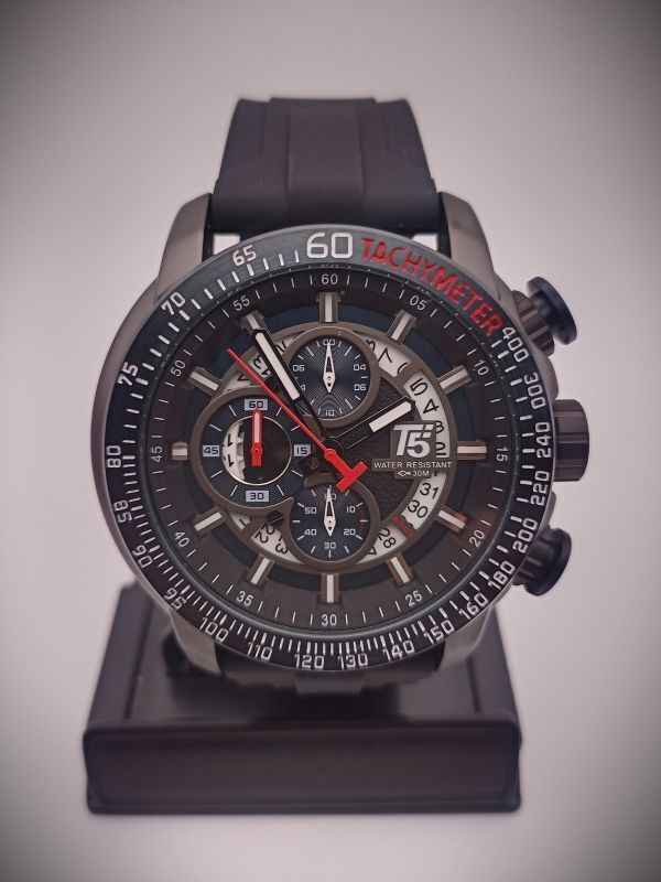 T5 H3921G Chronograph Watch w/ Black Strap | Watches & Wearables | Bike Hub