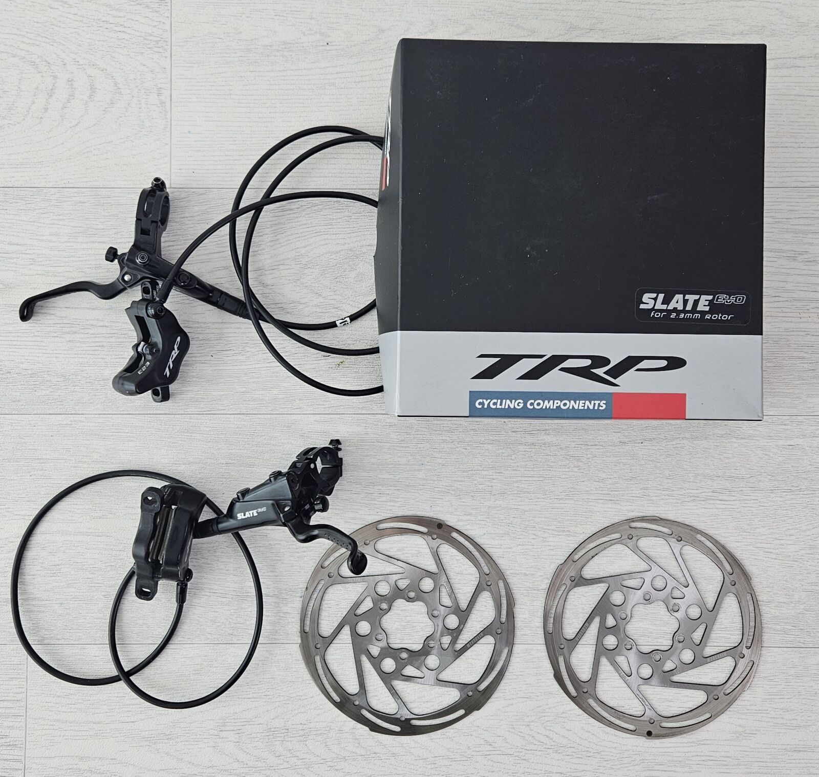 TRP HD-807 Slate Evo Brake Set + Rotors | Mountain Bike Brakes | Bike Hub