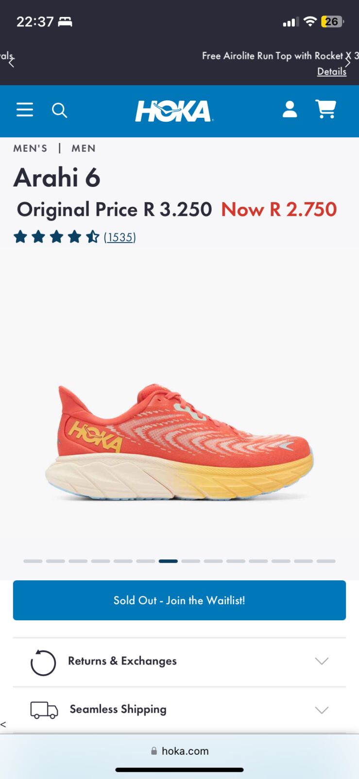 Hoka Arahi 6 UK 8.5 | Shoes | Bike Hub