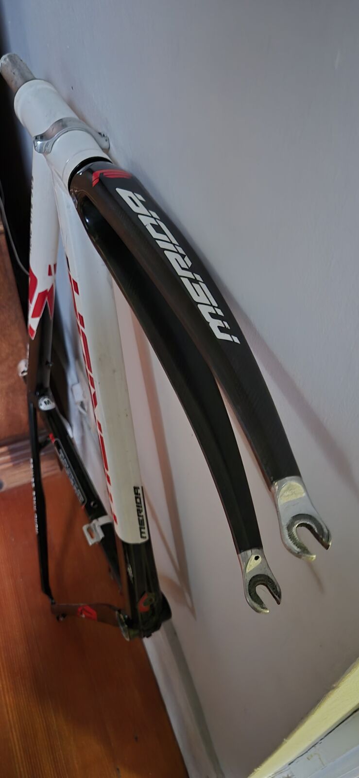 carbon forks + Merida road lite 905 damaged frame | Road Bike Forks ...