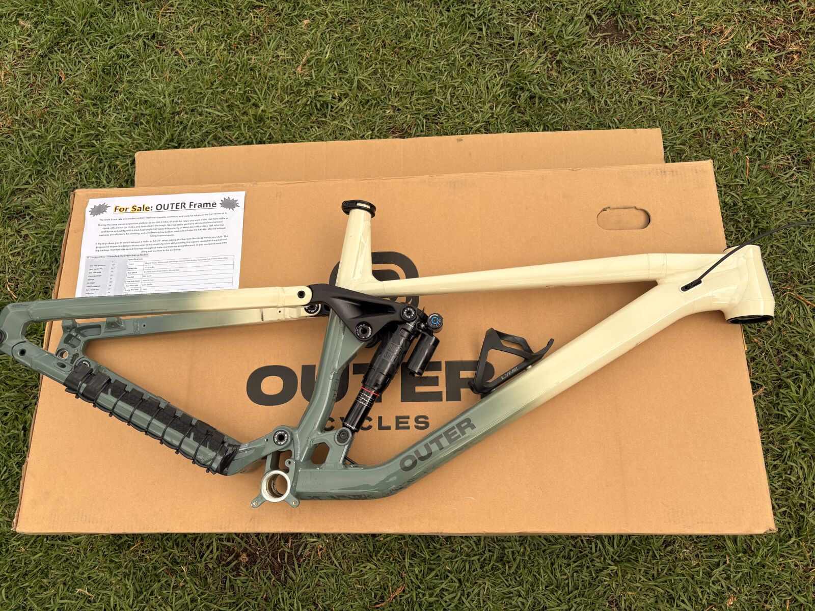 Outer shale frame | Dual Suspension Mountain Bike Frames | Bike Hub