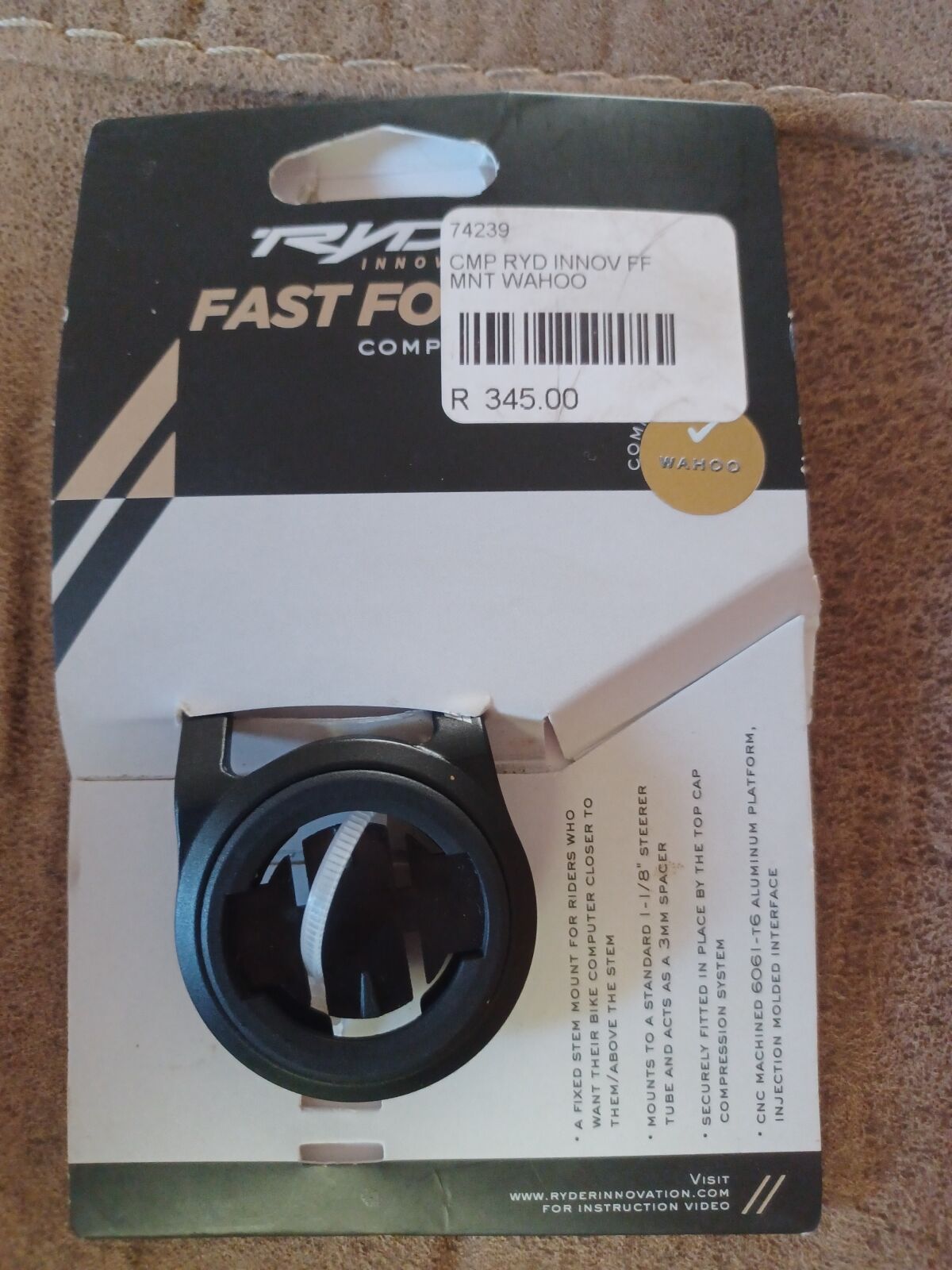 Ryder fast forward wahoo computer stem mount | Sensors, Mounts & Accessories | Bike Hub