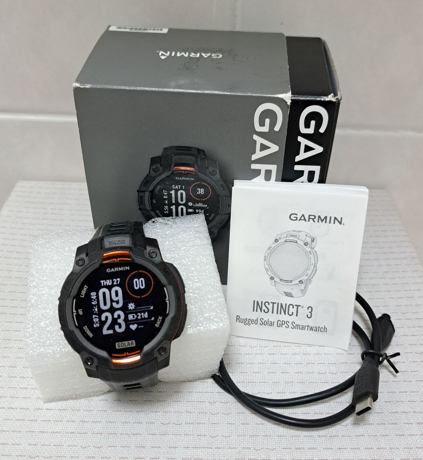 Garmin Instinct 3 45 mm, Solar | Watches & Wearables | Bike Hub