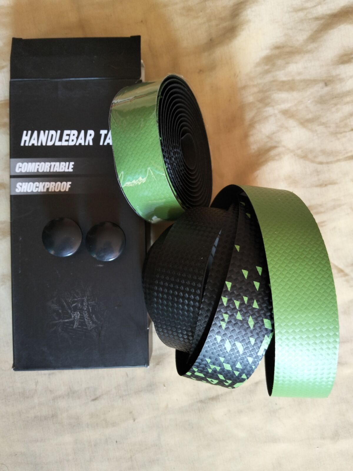 Bar Tape Green/Black In one | Grips & Bar Tape | Bike Hub