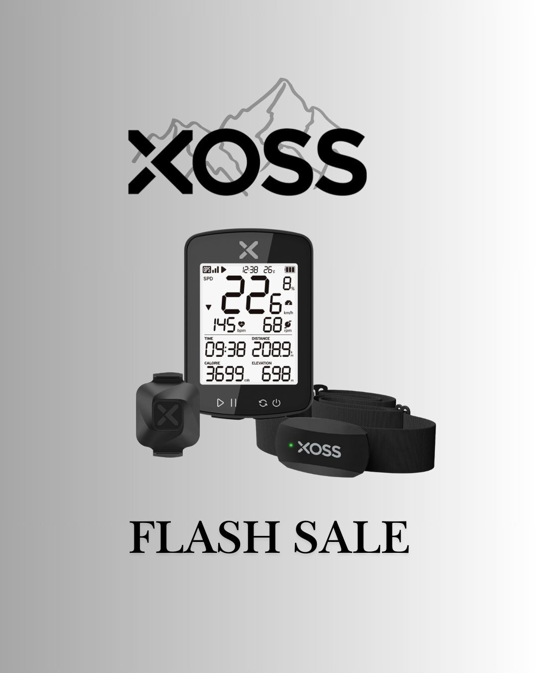 XOSS Comp G2+ Speed & cadence, X2 Heart rate | Computers & GPS | Bike Hub