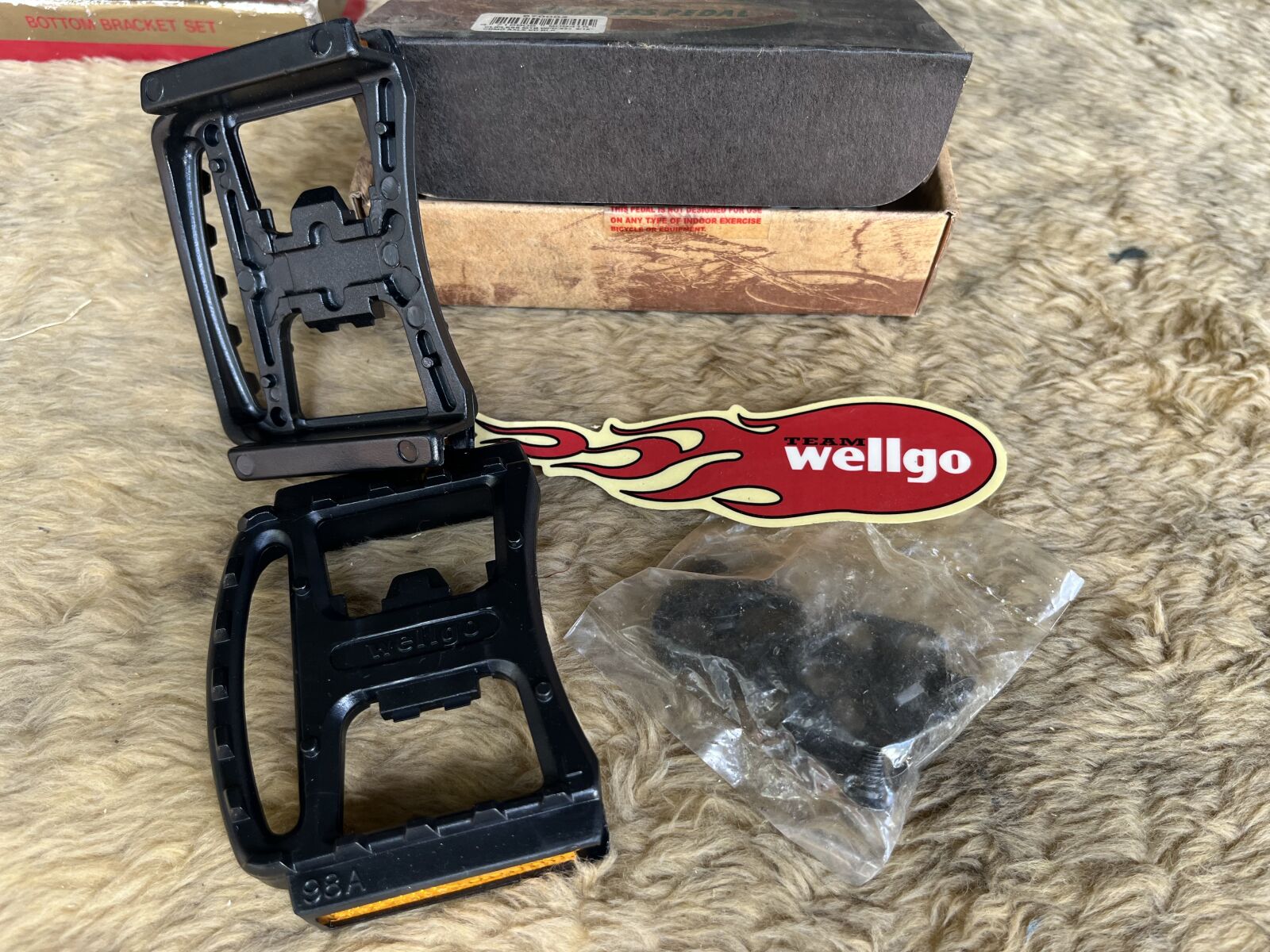 NOS Wellgo SPD cleats and platform clip-ons | Pedals | Bike Hub